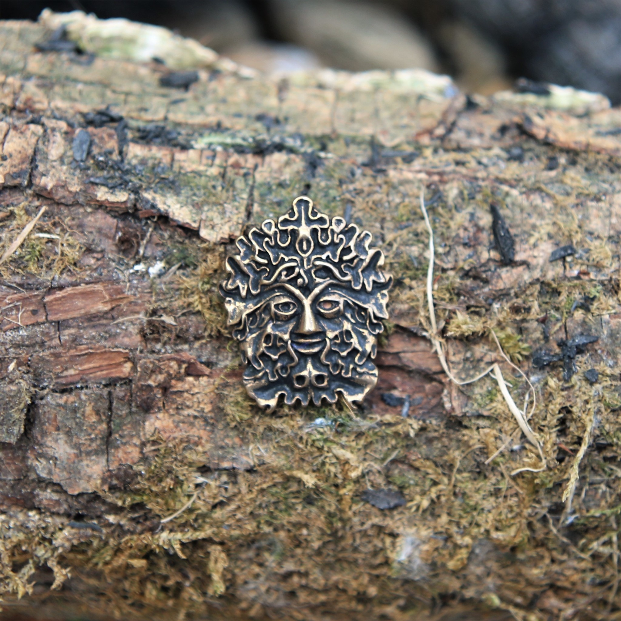 Green Man amulet - CelticWebMerchant.com