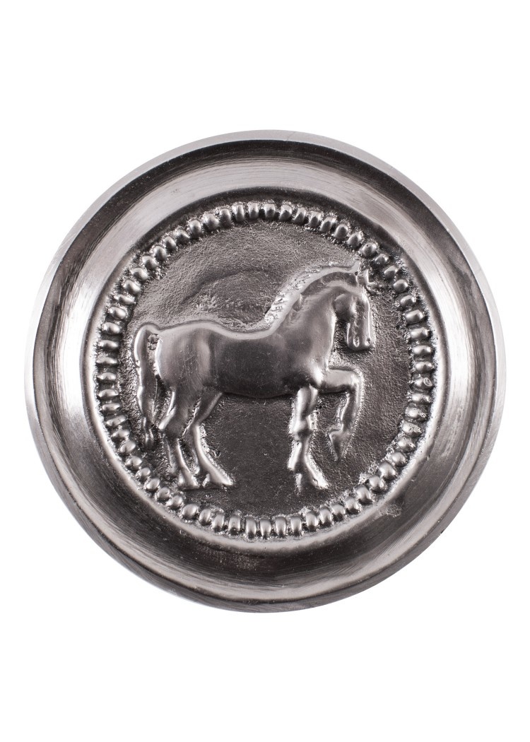 Roman phalera horse silver color - CelticWebMerchant.com