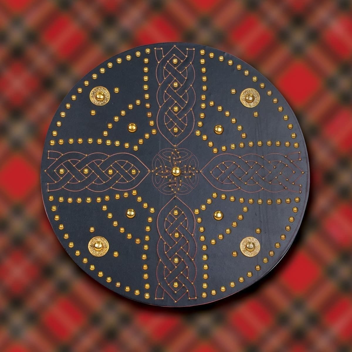 Scottish Highland shield with Celtic cross - CelticWebMerchant.com