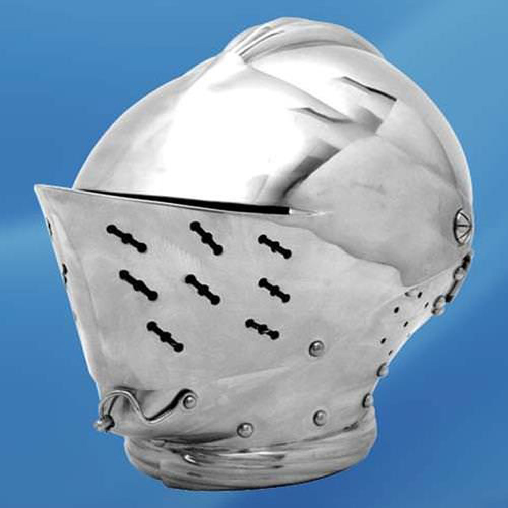 Gesloten Tudor helm, ridder helm kopen - CelticWebMerchant.com