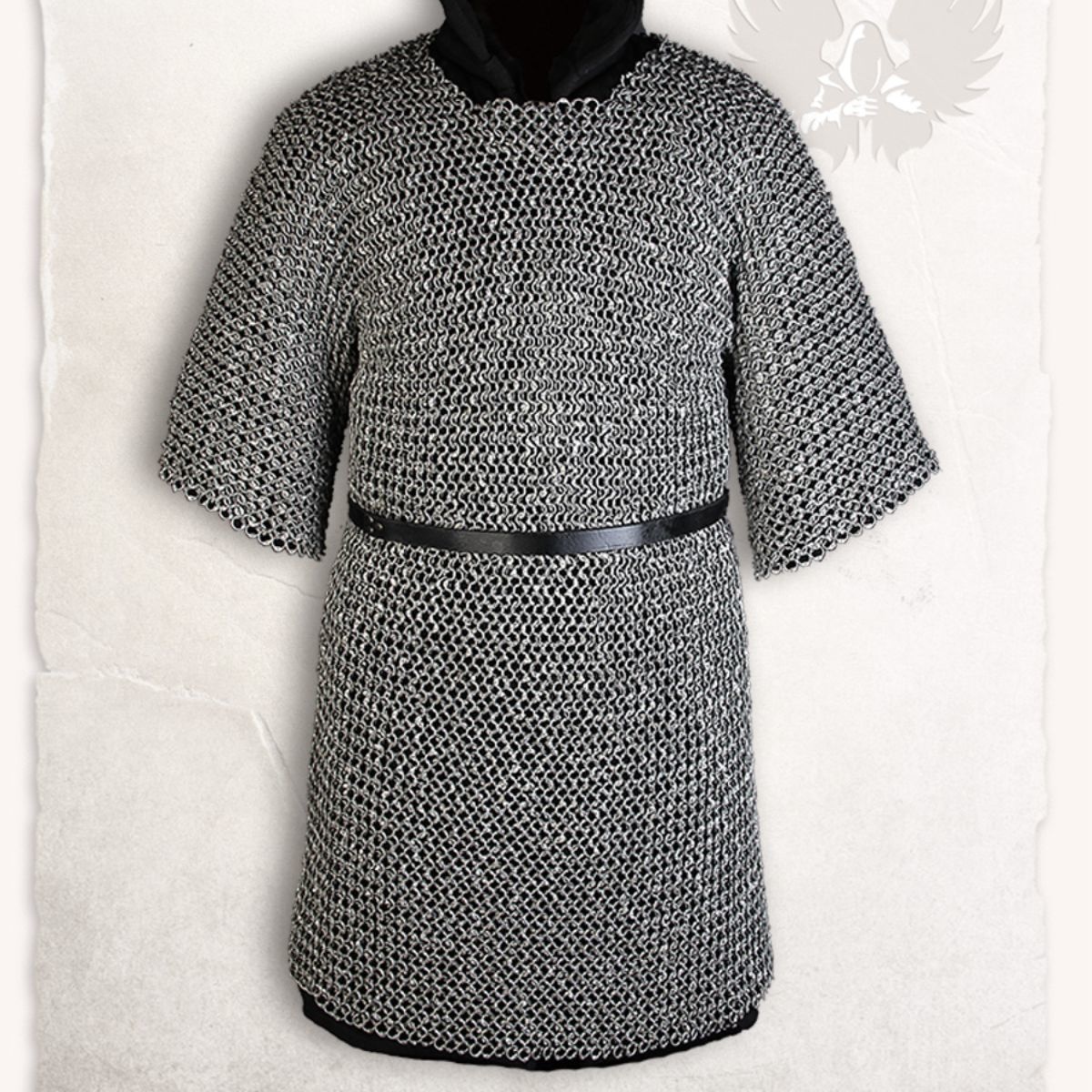 Mytholon Chainmail haubergeon John, flat rings, round rivets ...