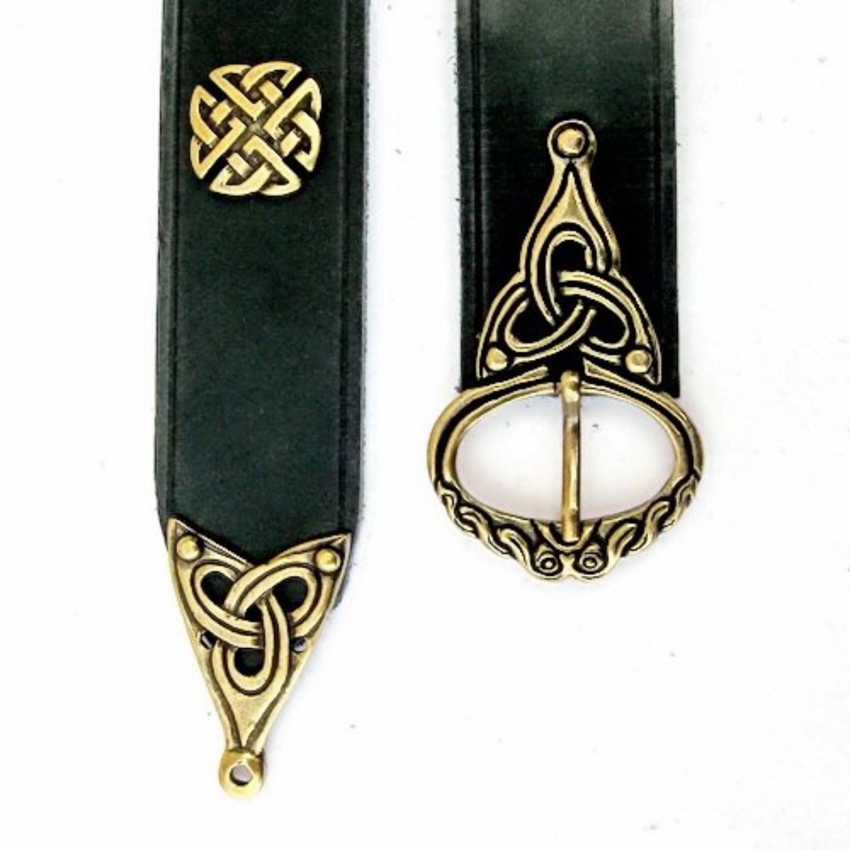 Belt Borre style deluxe, black - CelticWebMerchant.com