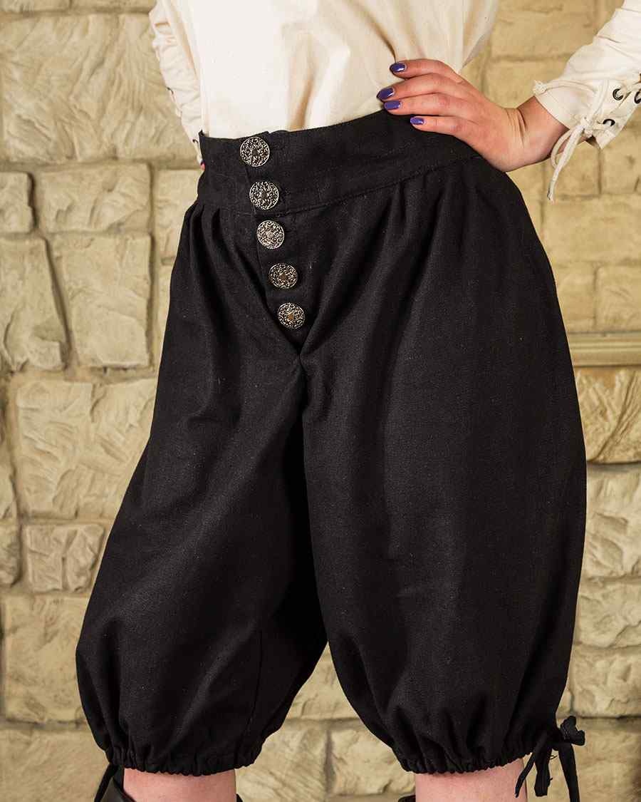 Tilly Renaissance Hosen, schwarz - CelticWebMerchant.com