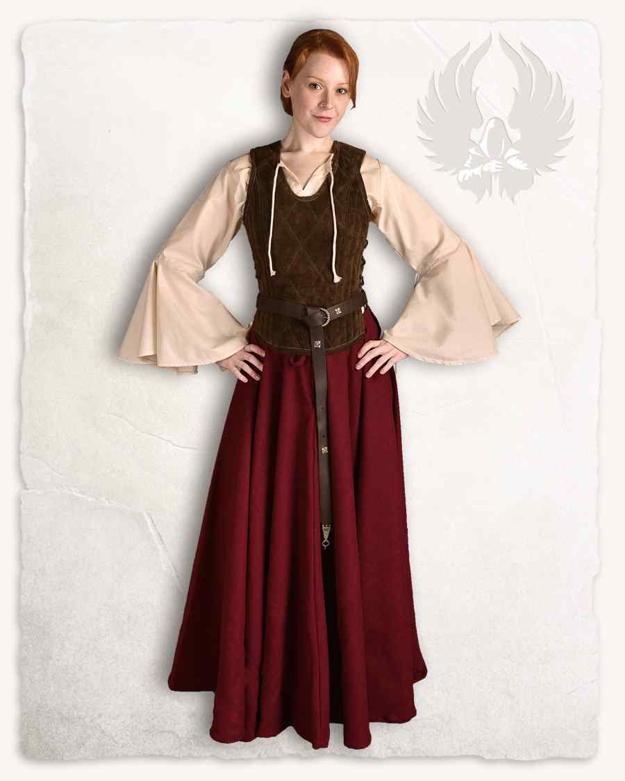 Leather Bodice Lucy, Brown - CelticWebMerchant.com