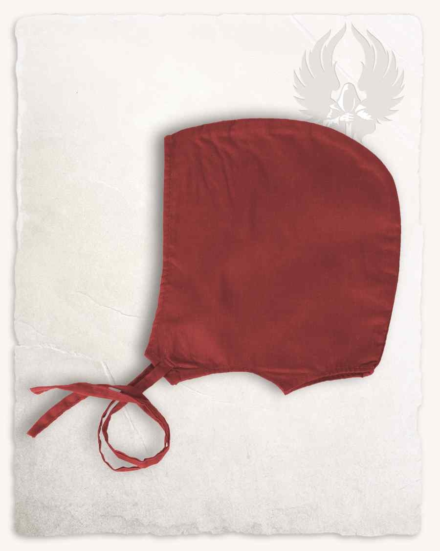 Bonnet médiéval Lisbeth rouge - CelticWebMerchant.com