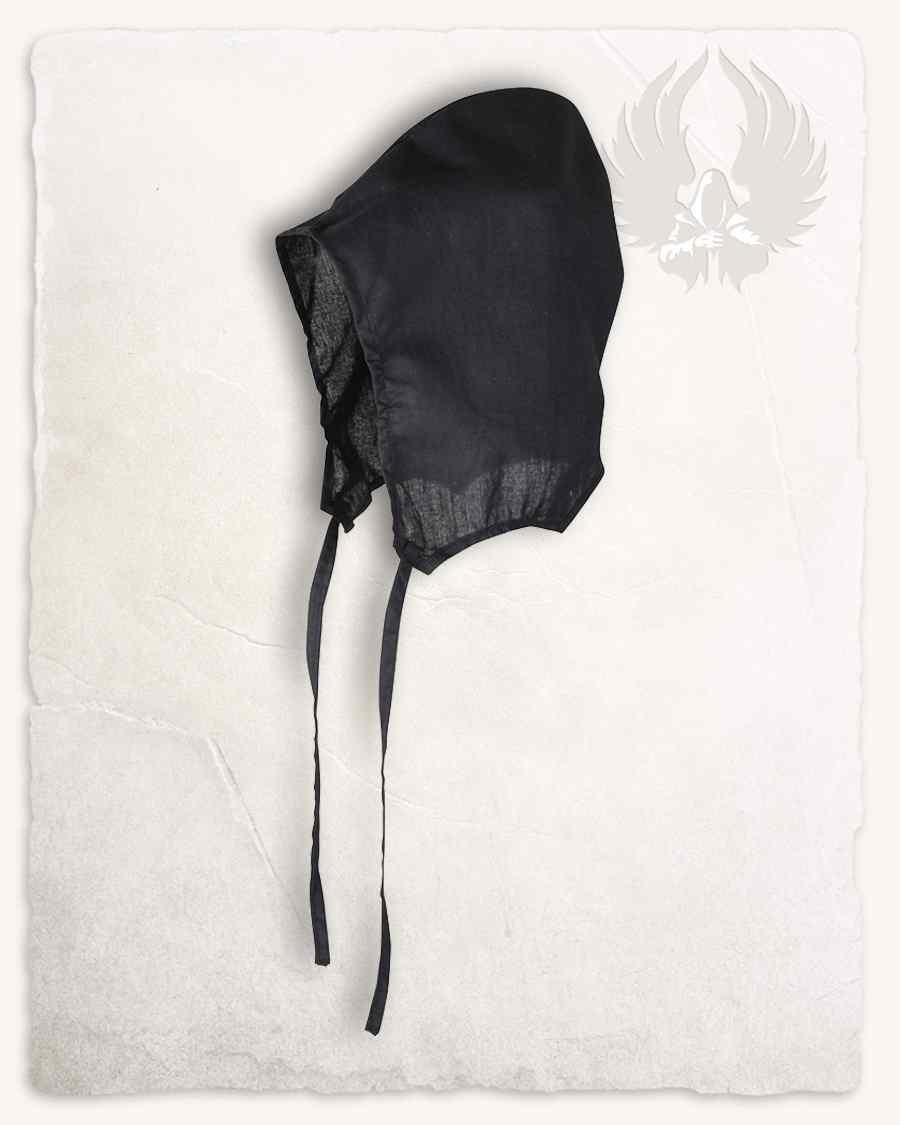 Medieval cap Jaspar, black - CelticWebMerchant.com