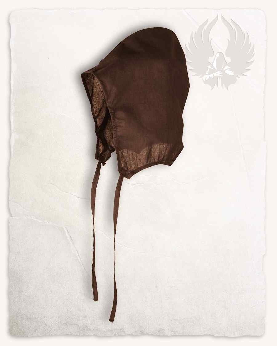 Medieval cap Jaspar, brown - CelticWebMerchant.com