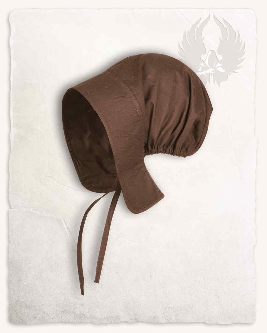 Medieval cap Anna, brown - CelticWebMerchant.com