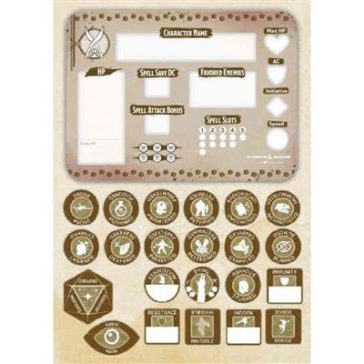 D&D 5th Ranger Token Set (23 & Combat Tile) - CelticWebMerchant.com