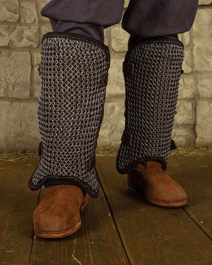 Chainmail leg protector Connor - CelticWebMerchant.com