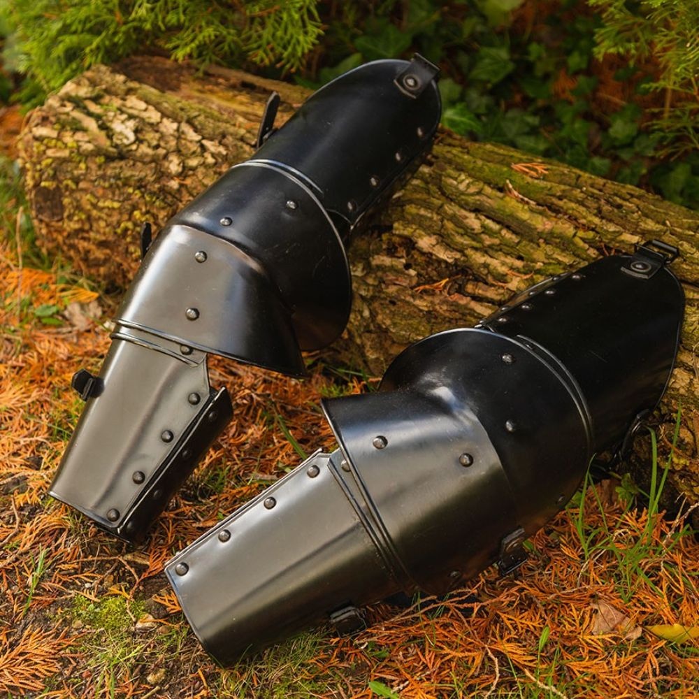 Arm armour Markward, black - CelticWebMerchant.com