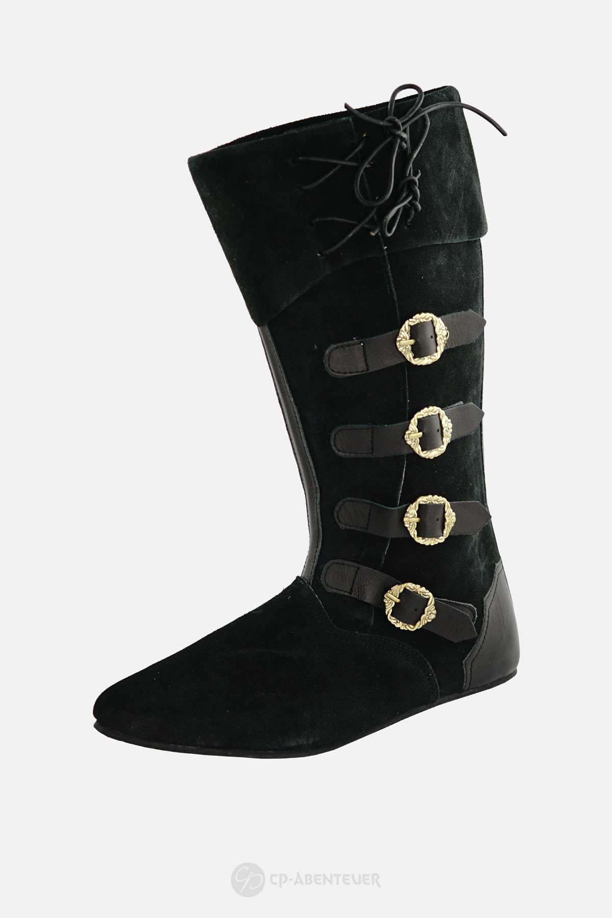 Pirate boots, black - CelticWebMerchant.com