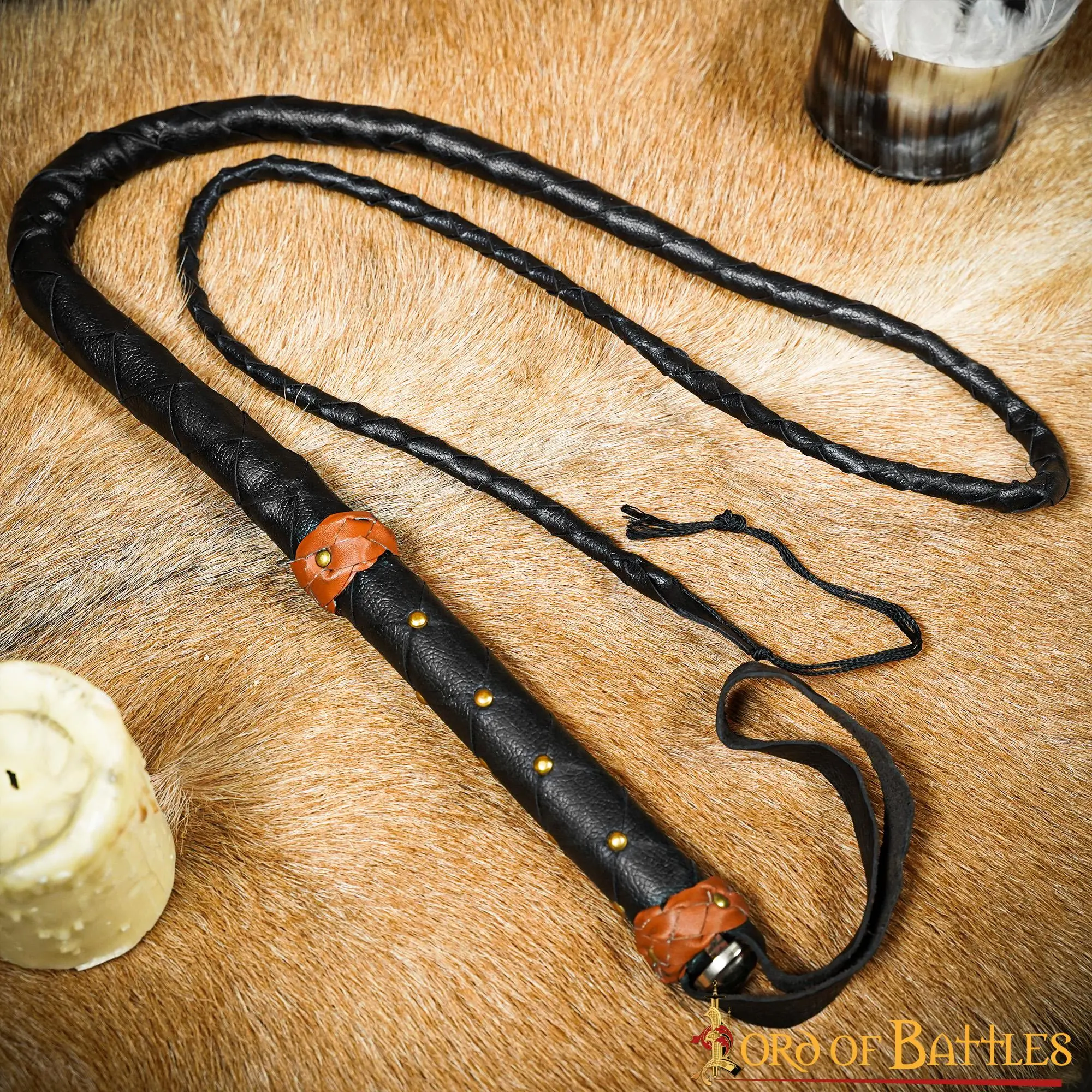 Leather whip Eryn - CelticWebMerchant.com