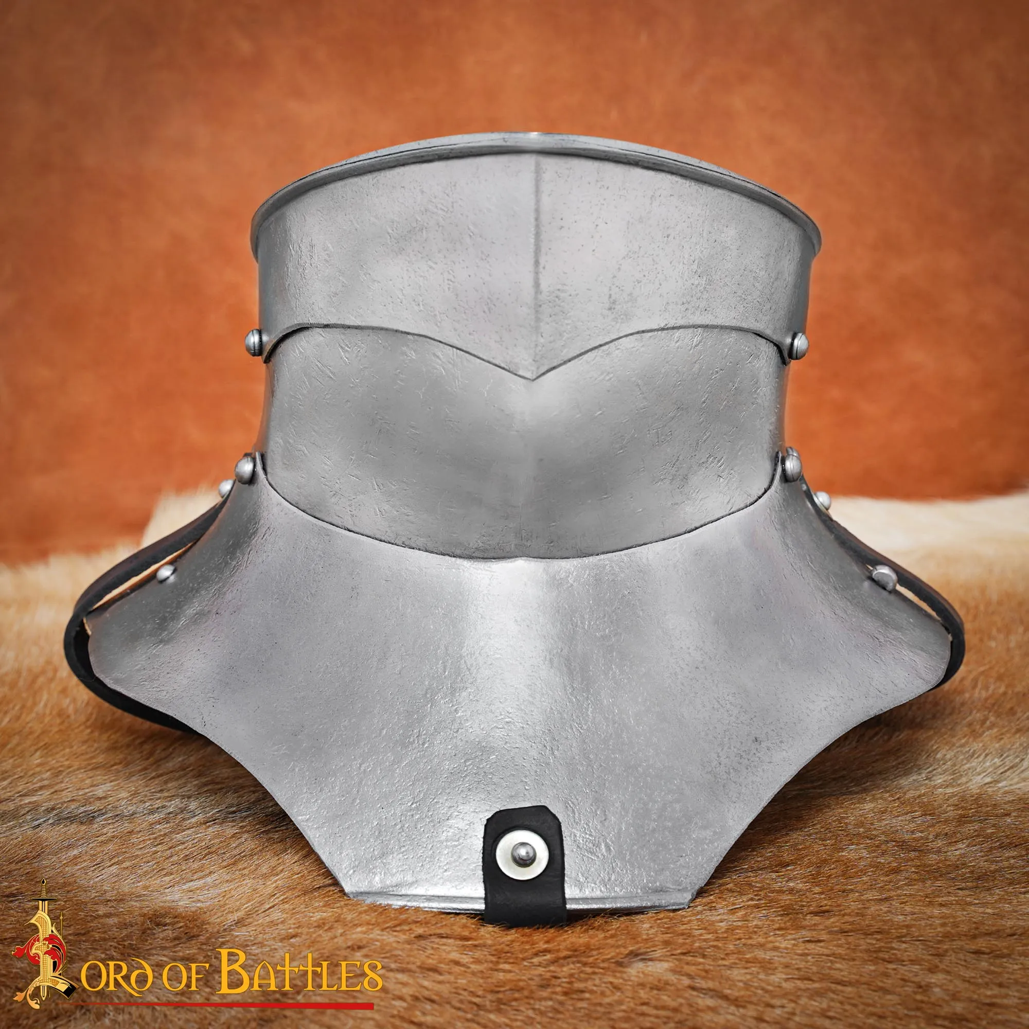 15th century gorget, unpolished - CelticWebMerchant.com