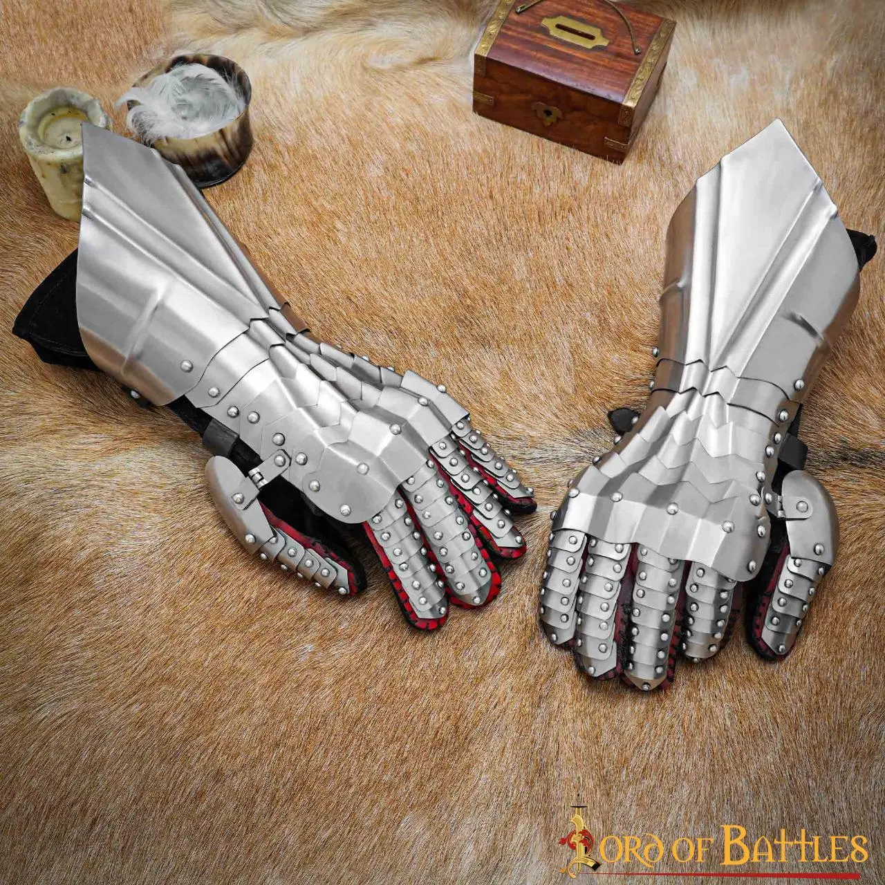 Gothic armor gloves - CelticWebMerchant.com