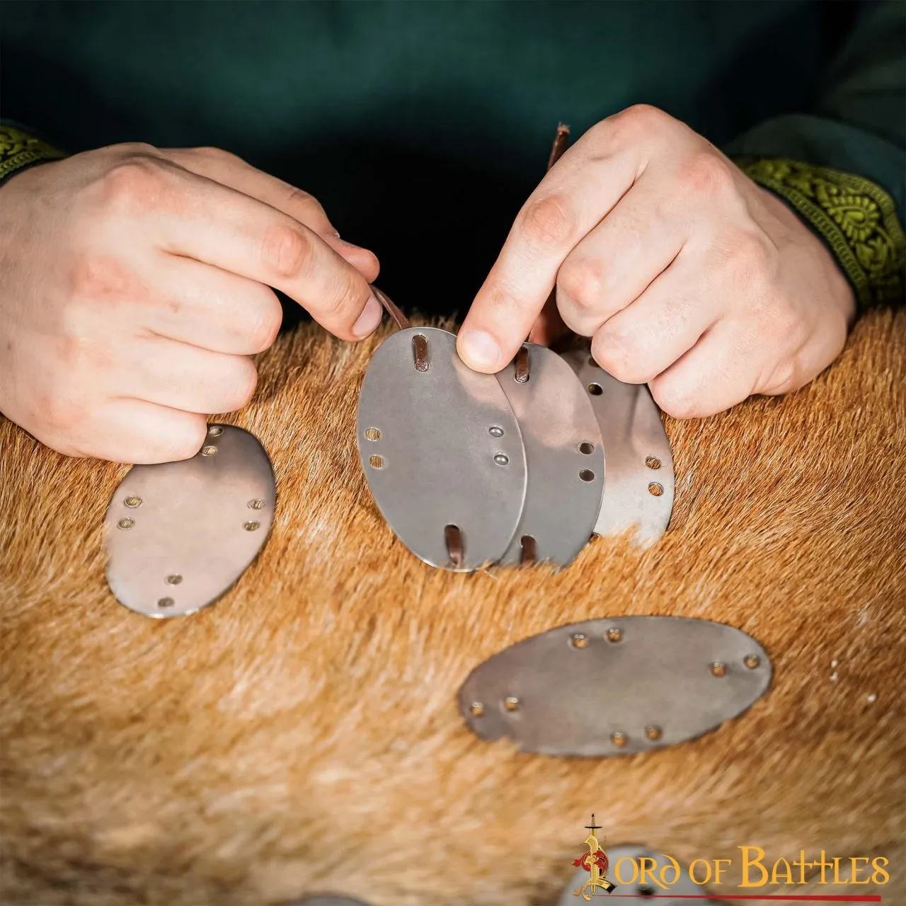 Early medieval scale armor, round - CelticWebMerchant.com