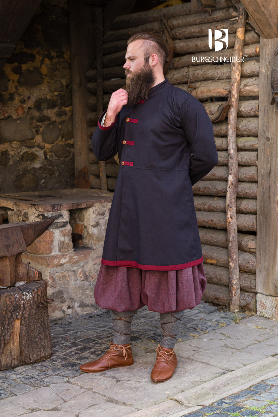 Rusvik Vikingrock Jakub, svart/vinröd - CelticWebMerchant.com