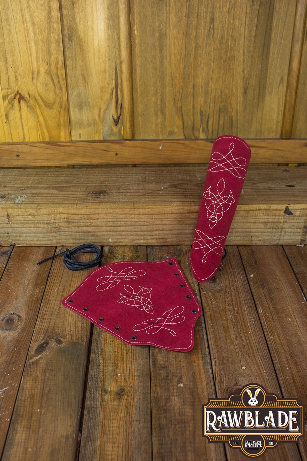 Rawblade Vryla Premium bracers - Red - CelticWebMerchant.com