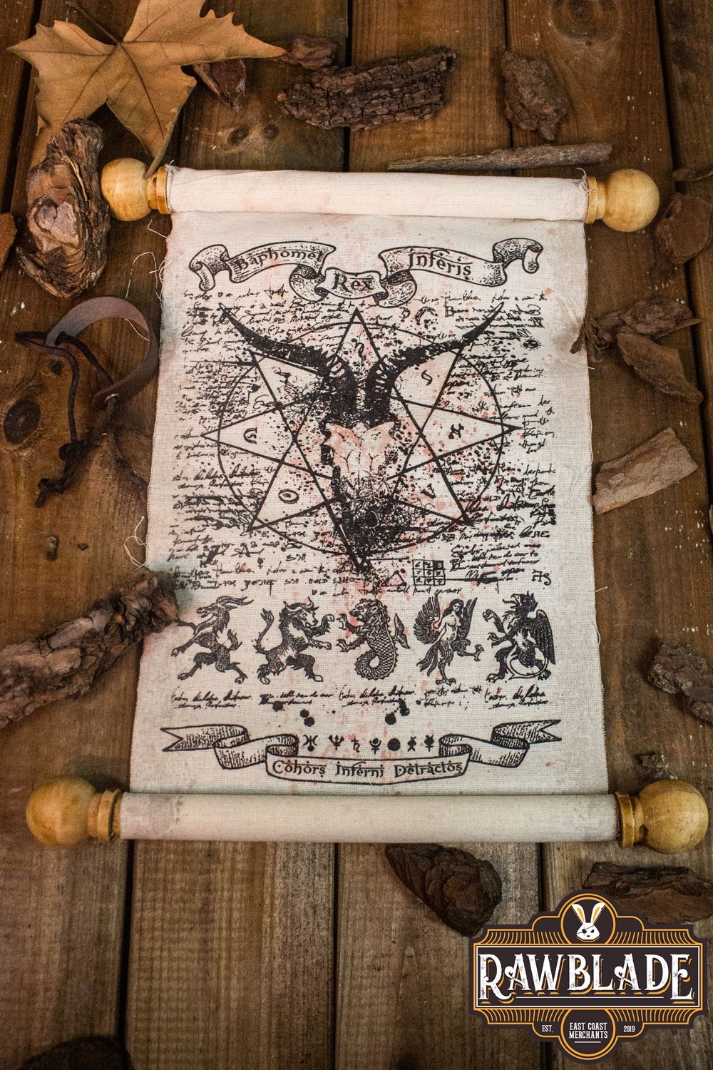 Rawblade Summoner Scroll with leather Strap - CelticWebMerchant.com