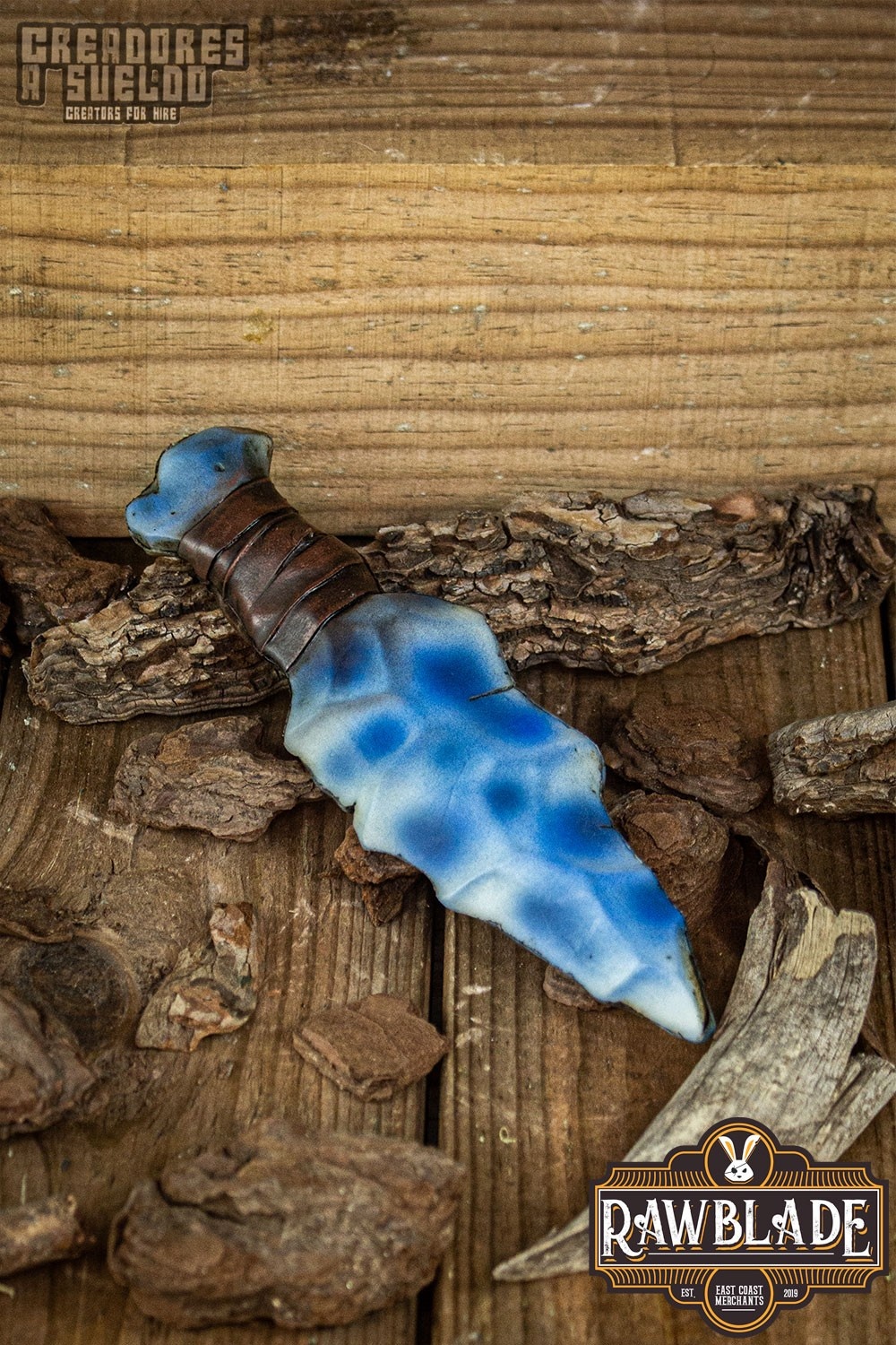 Rawblade Crystal Dagger - Blue - CelticWebMerchant.com