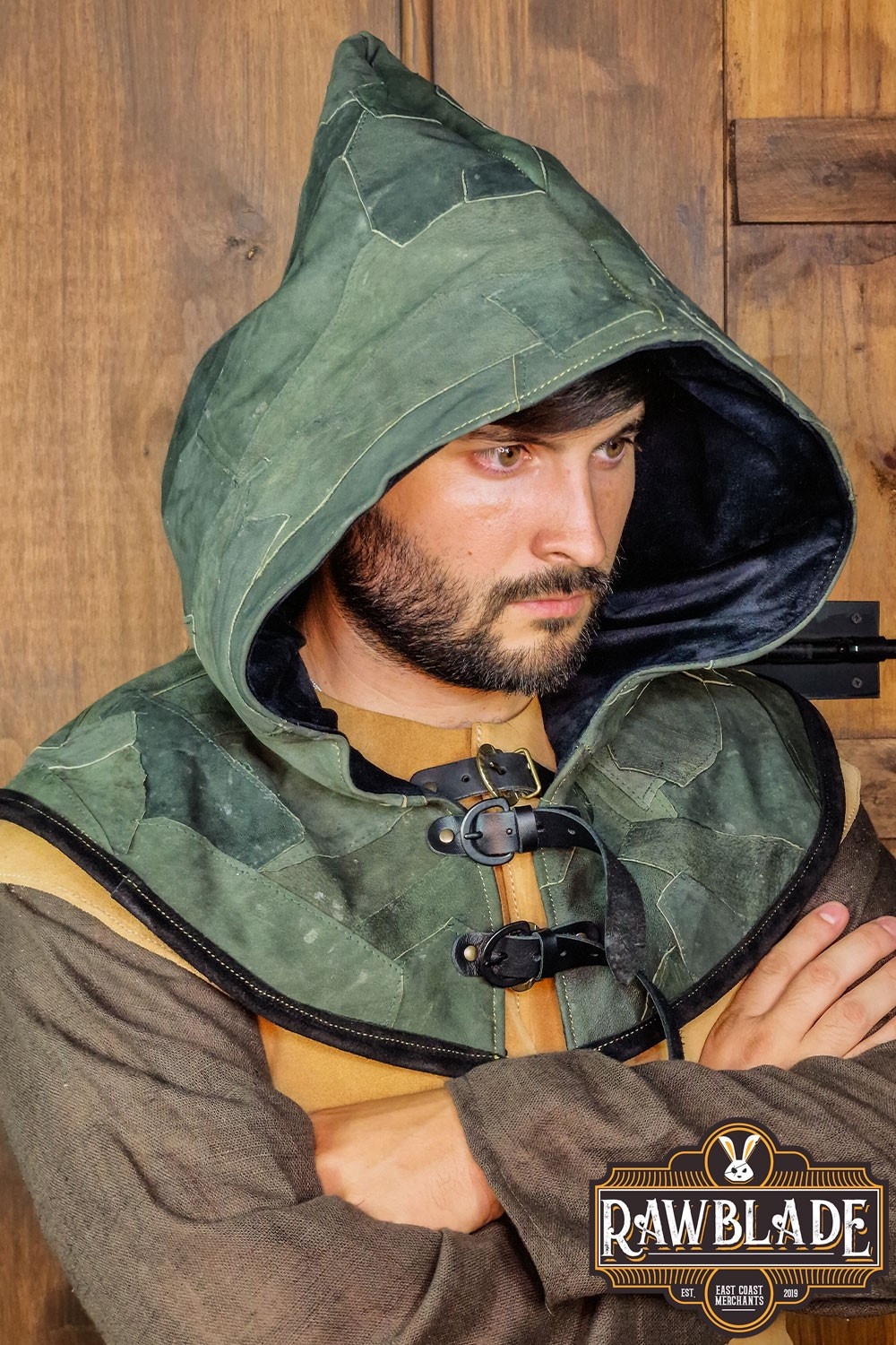 Rawblade Hunter Hood - Grön - CelticWebMerchant.com