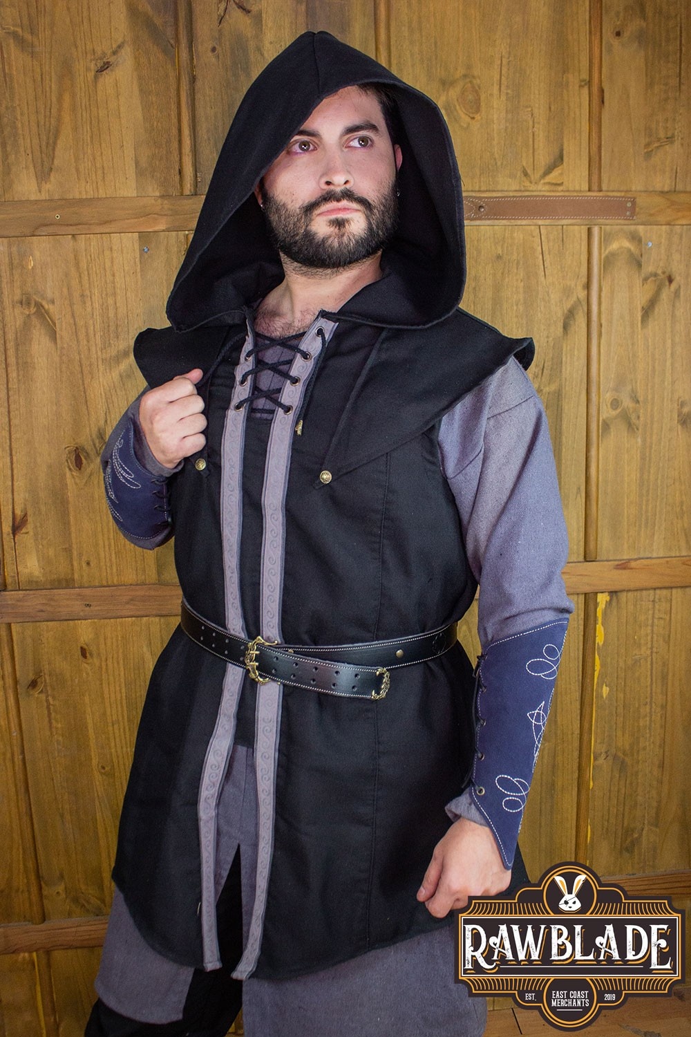 Rawblade Túnica Karanthir - Negro - CelticWebMerchant.com