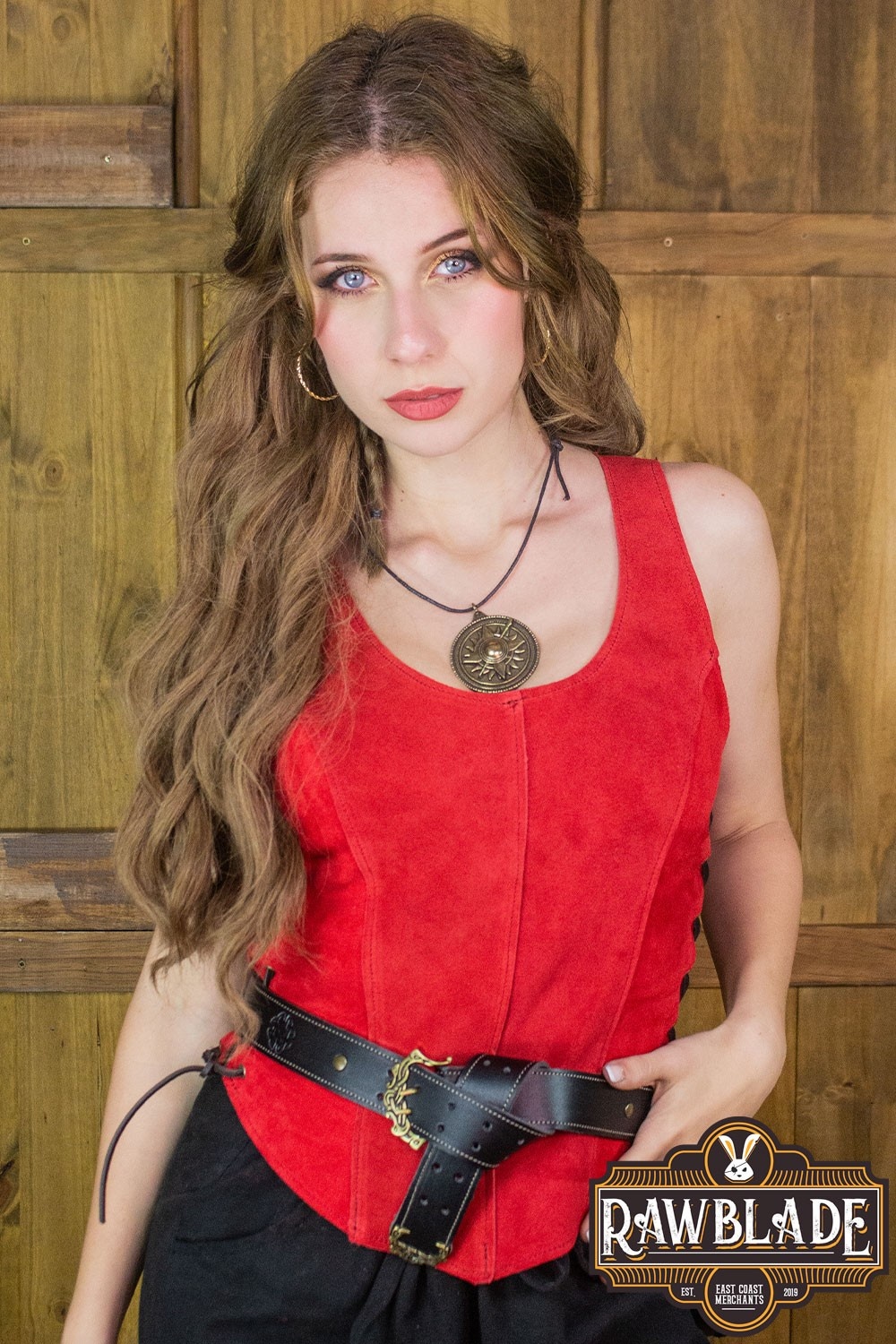 Rawblade Granada Bodice - Red - CelticWebMerchant.com