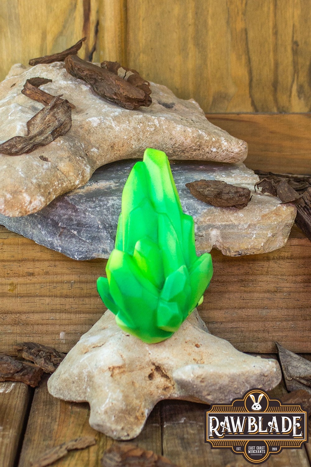 Rawblade Elemental Stone - Green - CelticWebMerchant.com