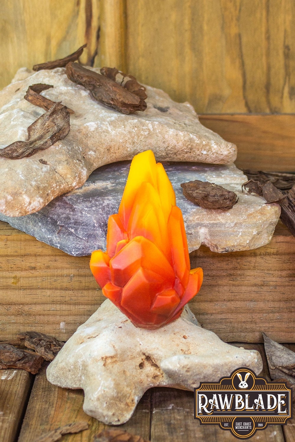 Rawblade Elemental Stone - Red - CelticWebMerchant.com