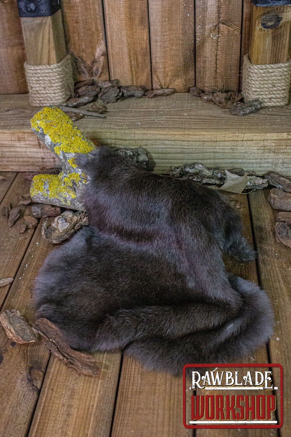 Rawblade Rabbit fur - dark - CelticWebMerchant.com