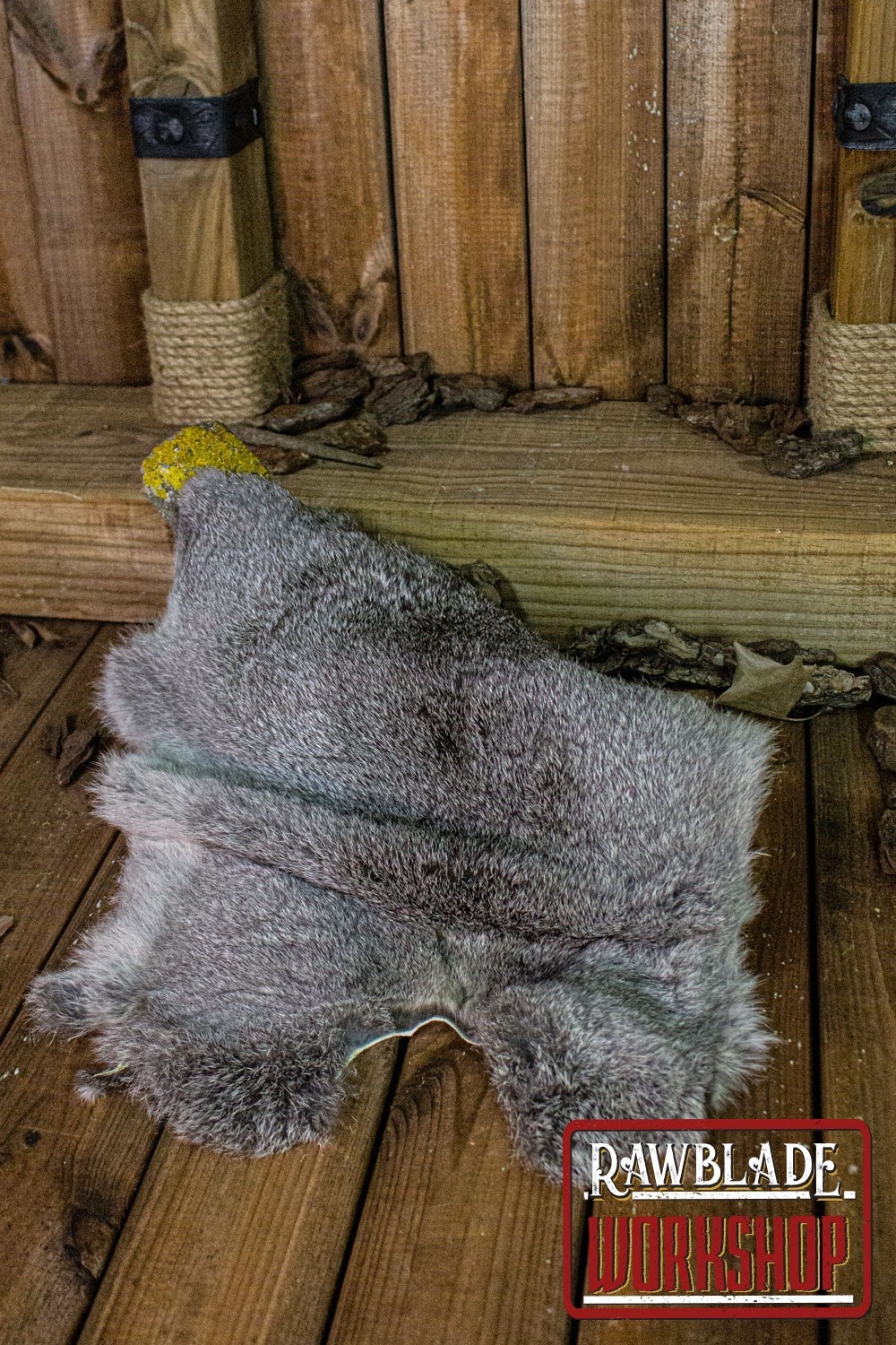 Rawblade Rabbit fur - Gray - CelticWebMerchant.com