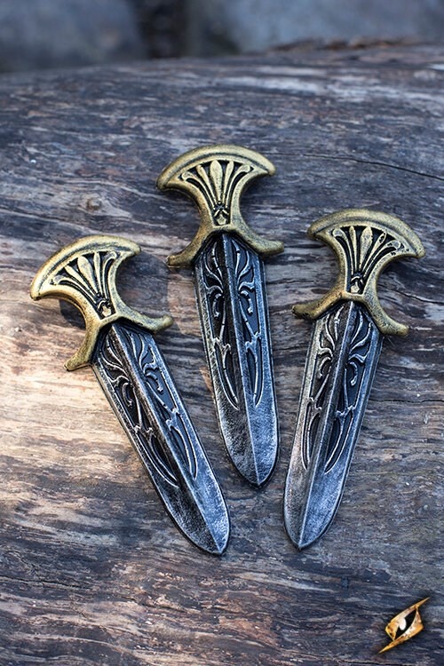 LARP Assassin Inquisitor throwing knives set of 3 pieces ...