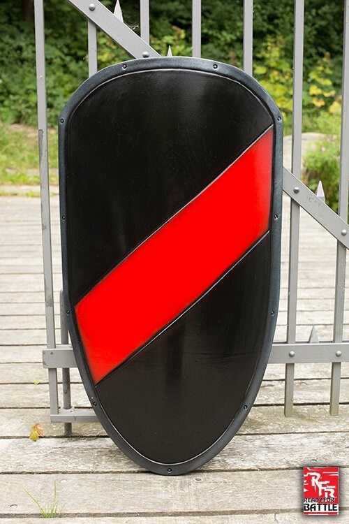 Epic Armoury LARP Ritter Schild schwarz / rot - CelticWebMerchant.com
