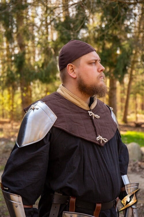 LARP armour shoulder plates Scout, polished - CelticWebMerchant.com