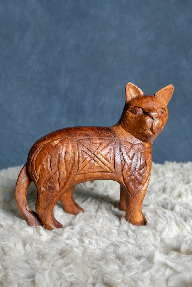 Celtic cat, Pangur Bán - CelticWebMerchant.com