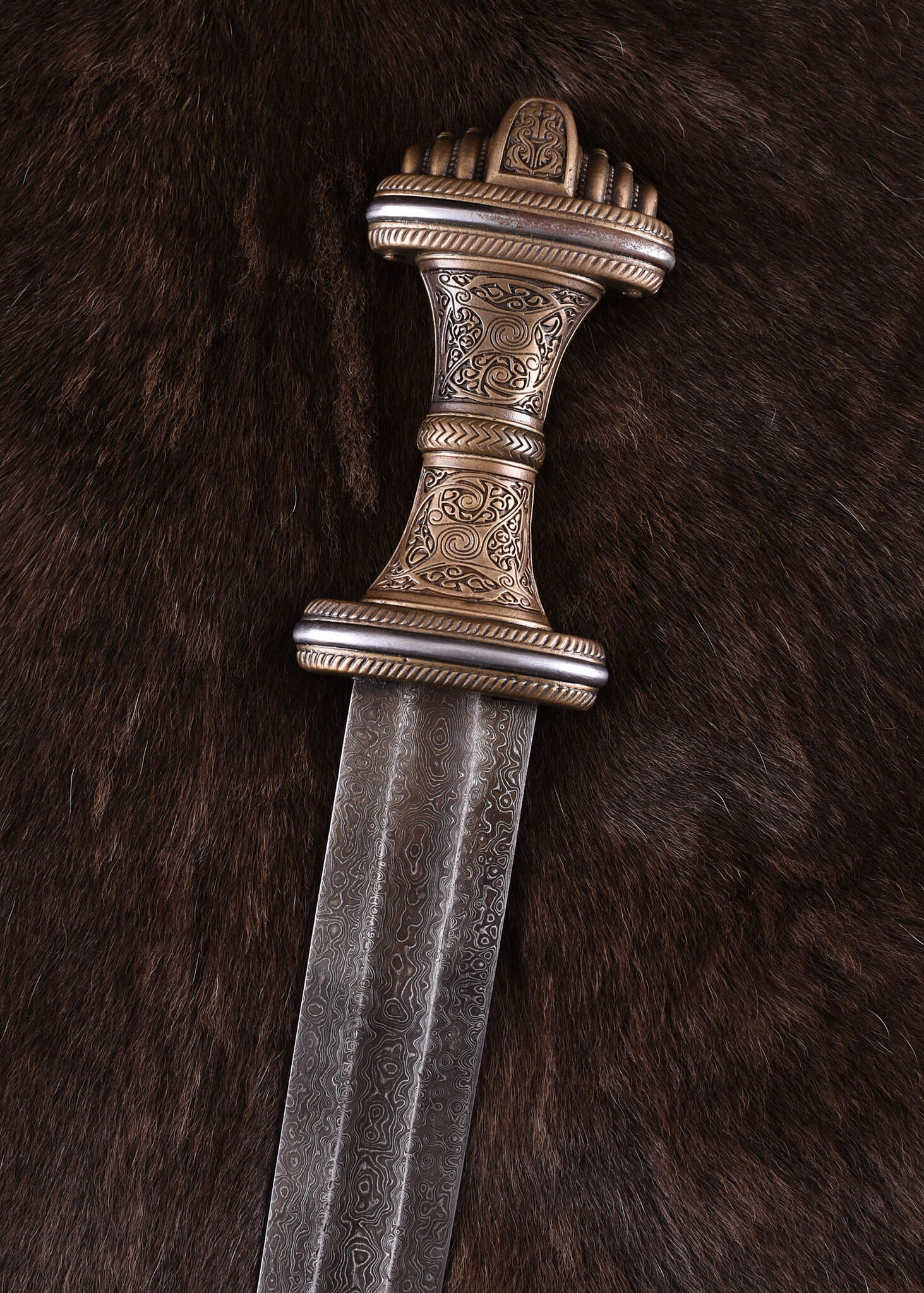 Anglo-Saxon sword Fetter Lane, damast steel - CelticWebMerchant.com