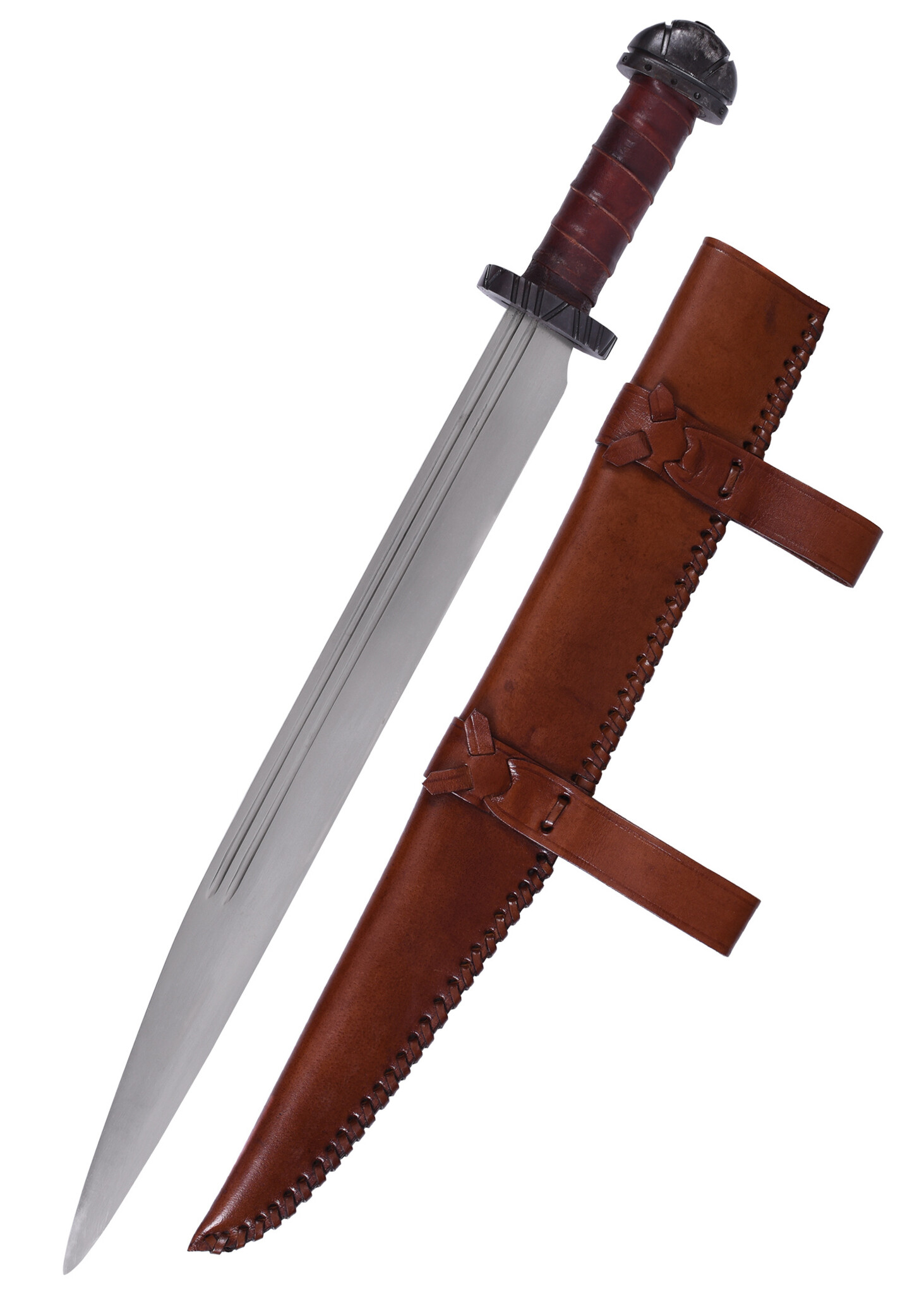 Scramasaxe viking avec poignée en cuir - CelticWebMerchant.com