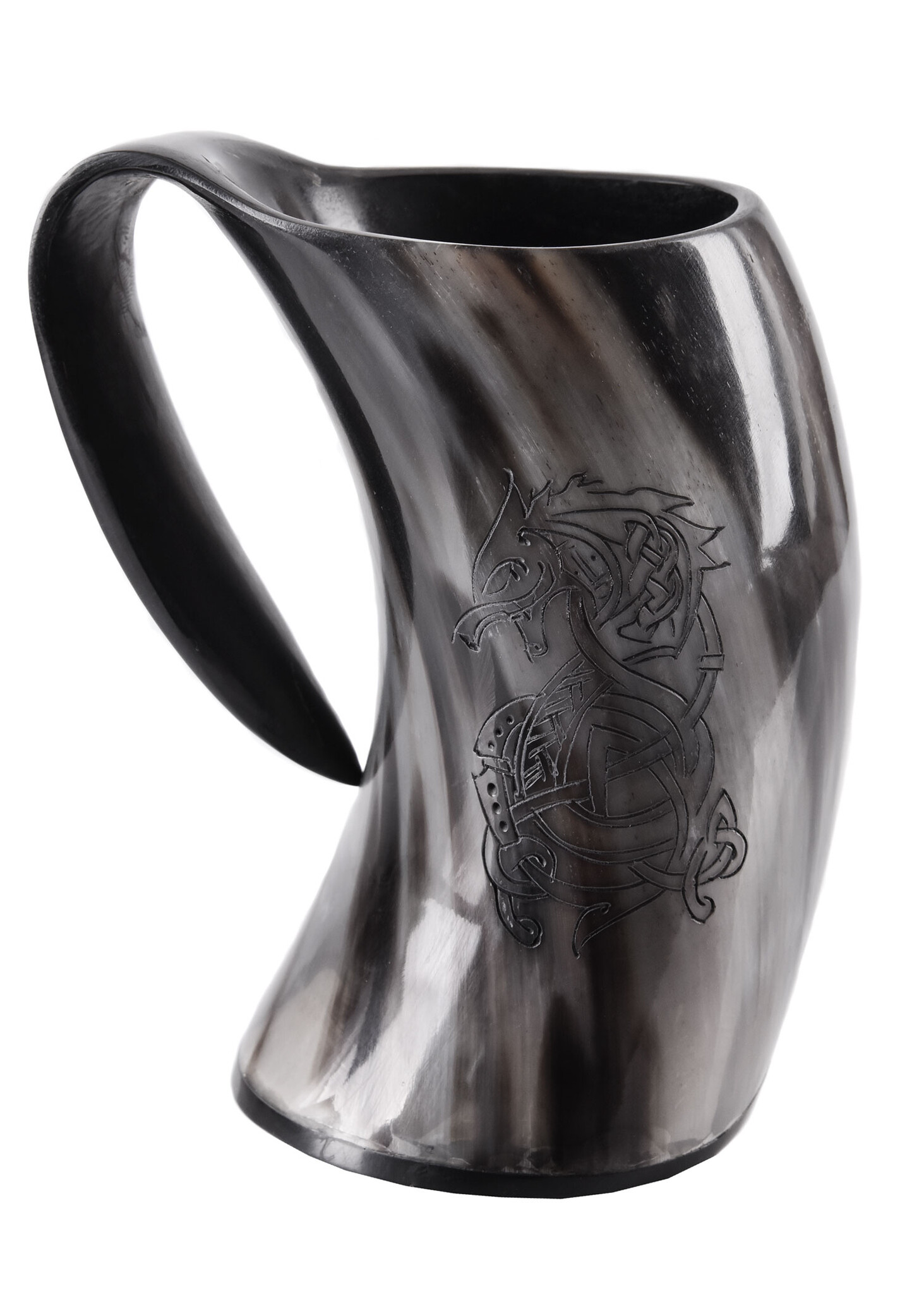 Horn cup, Fenrir wolf - CelticWebMerchant.com
