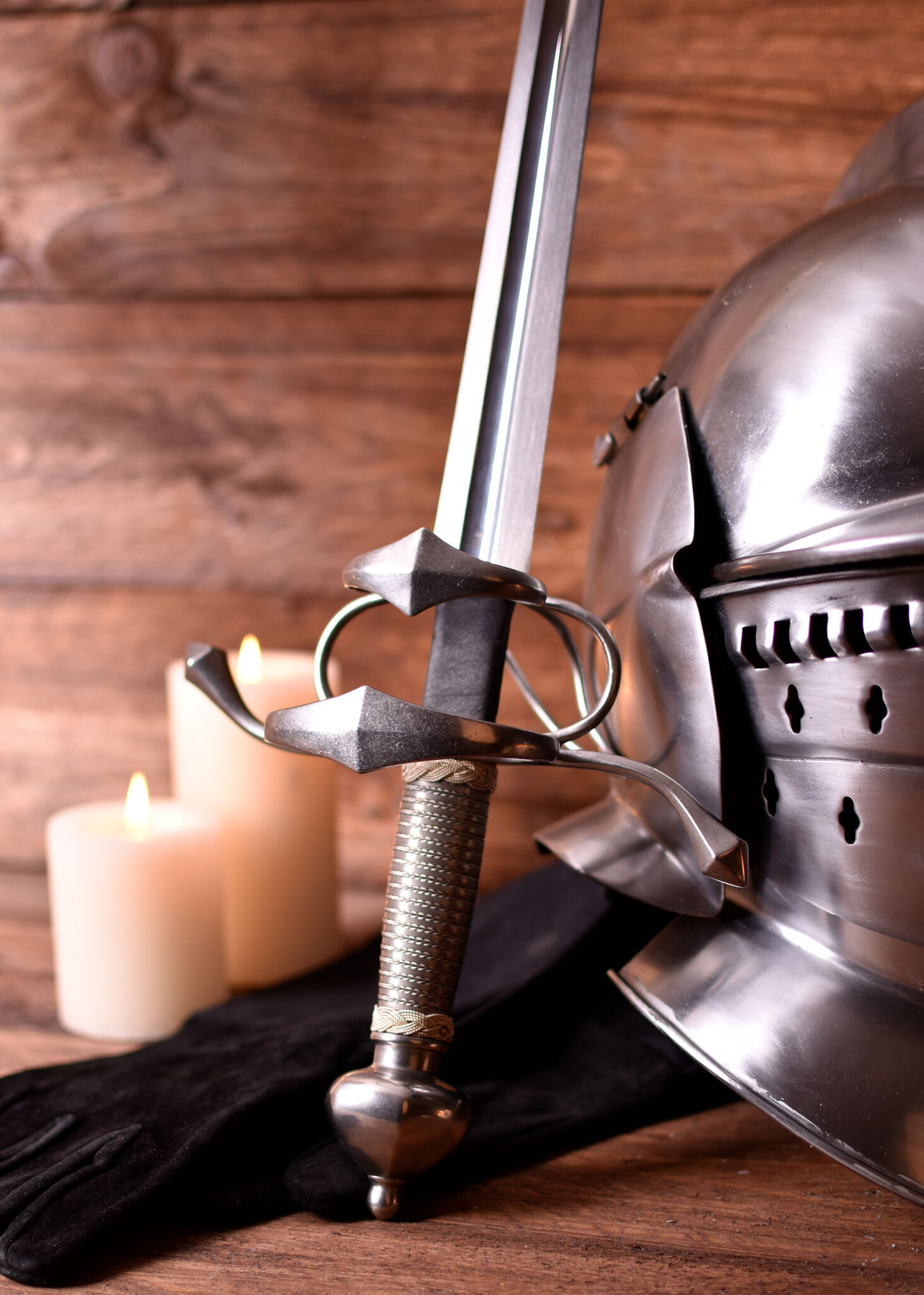 Side Sword with steel wire grip - CelticWebMerchant.com