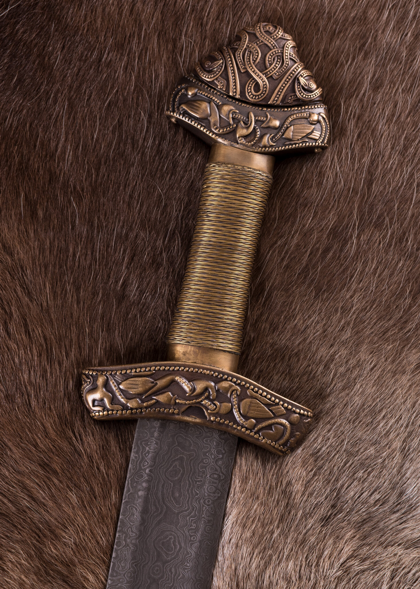 Deepeeka Viking sword Dybek damast - CelticWebMerchant.com