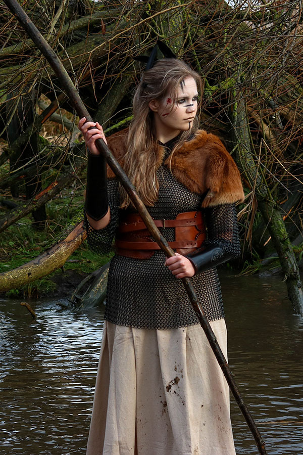 Mytholon Chainmail haubergeon David, butted round rings, bronzed ...