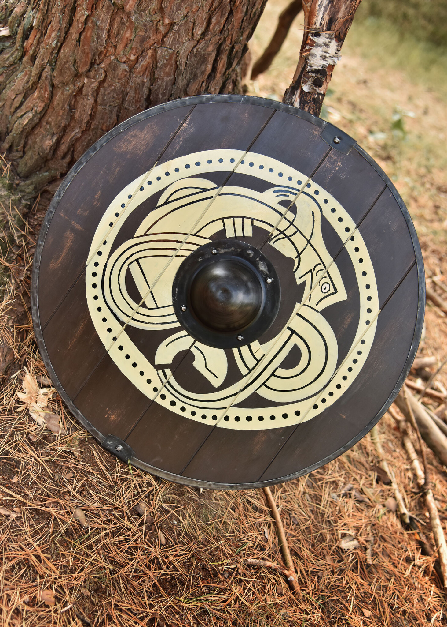 Viking shield with Midgard snake - CelticWebMerchant.com
