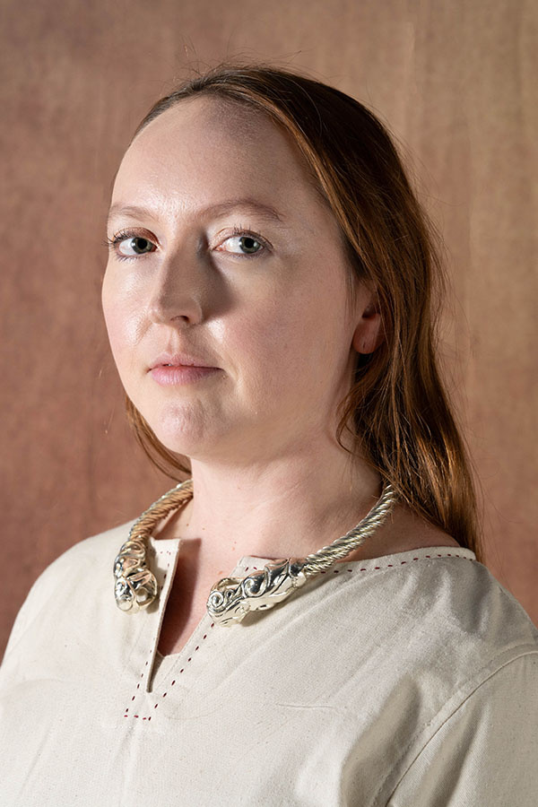 Viking jewelry torque with dragons, seen in Vikings - CelticWebMerchant.com