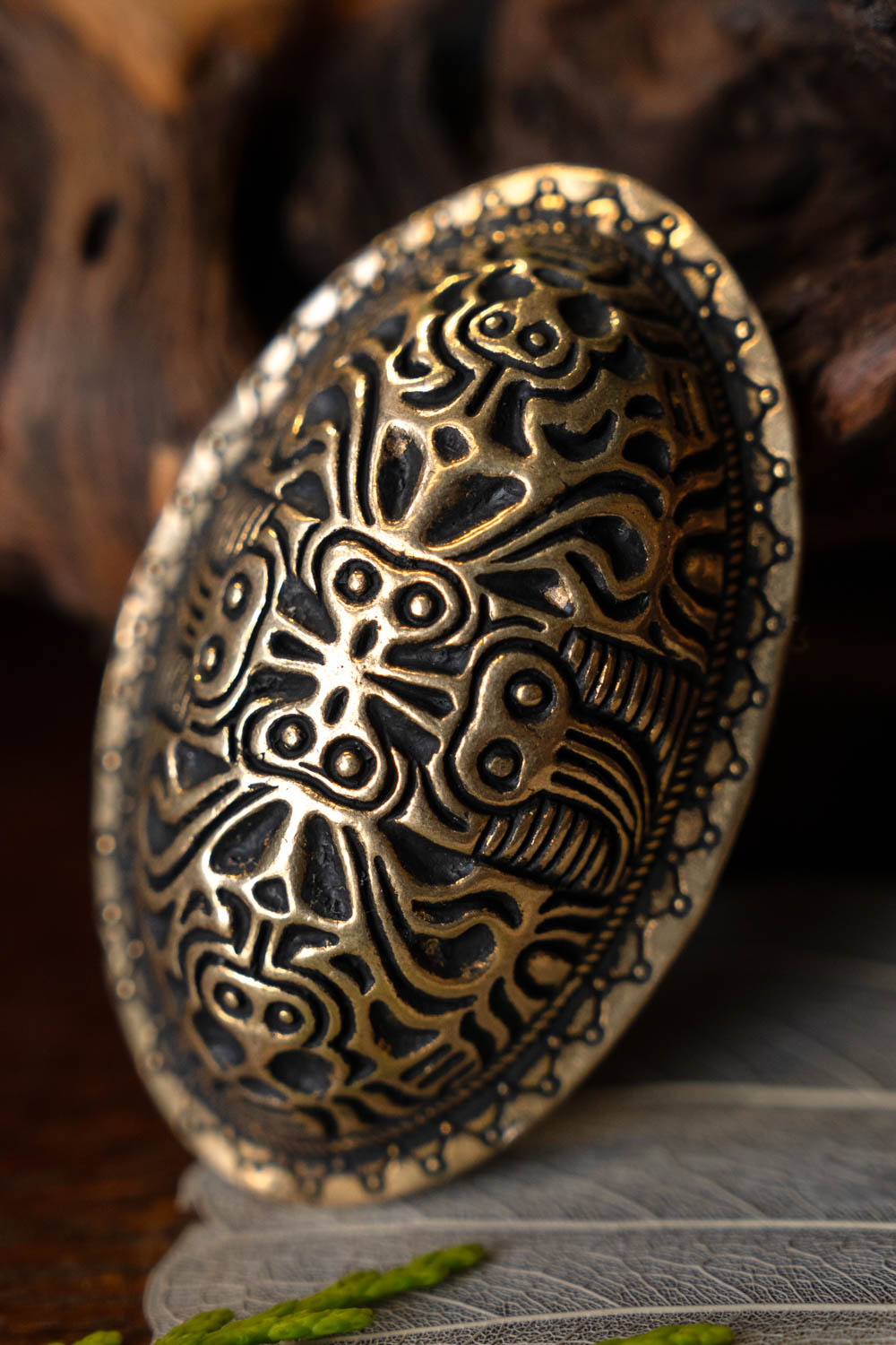 Viking turtle brooch Finland - CelticWebMerchant.com