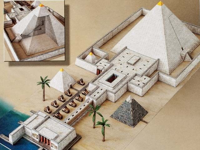 modèle de papier pyramide temple - CelticWebMerchant.com