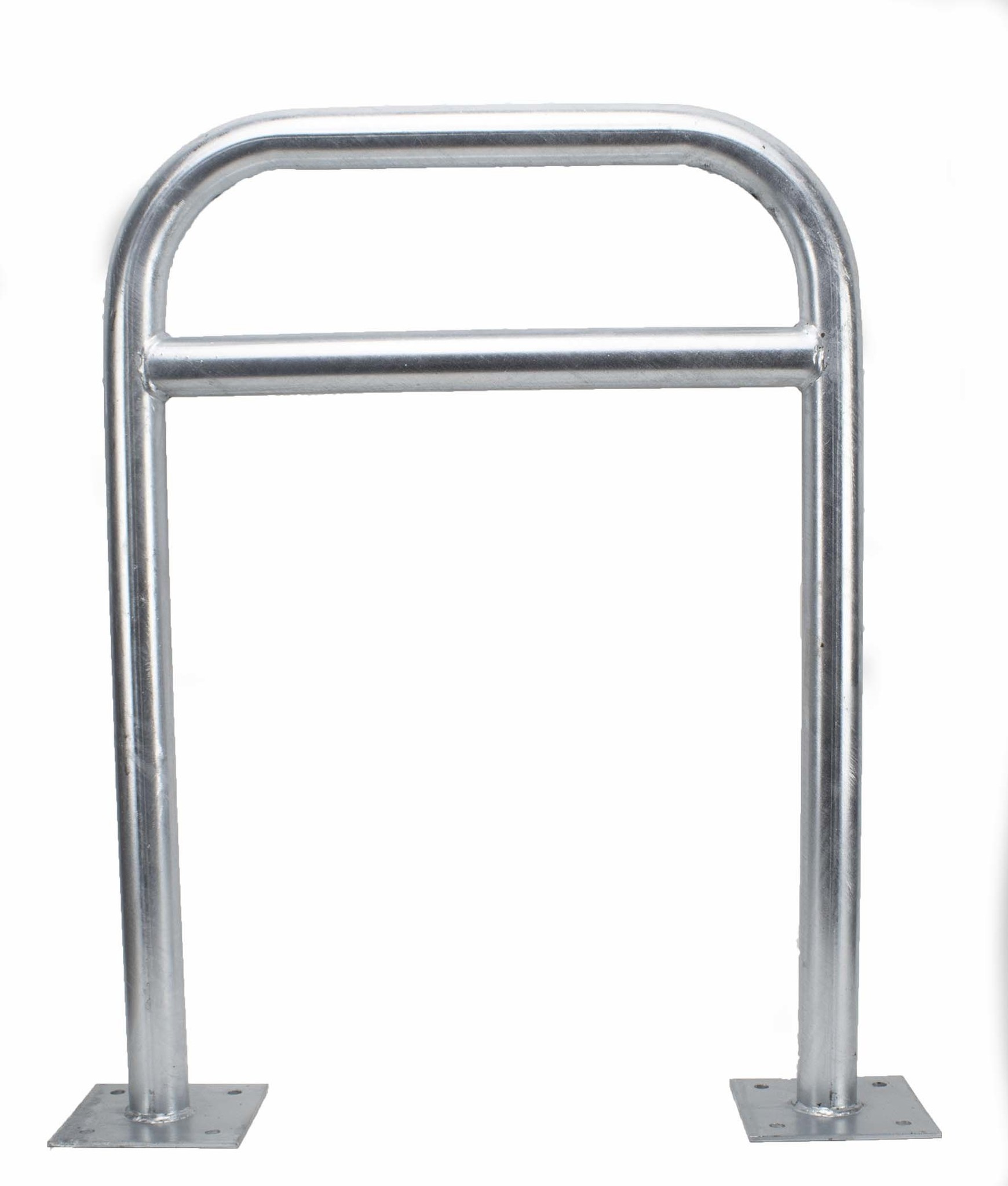 Bike arc rack 600 x 800 mm with crossbar on base plate | TRAFFIC-shop