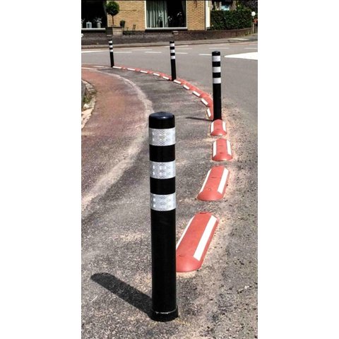 Flexible bollard V-FLEX black | TRAFFIC-shop