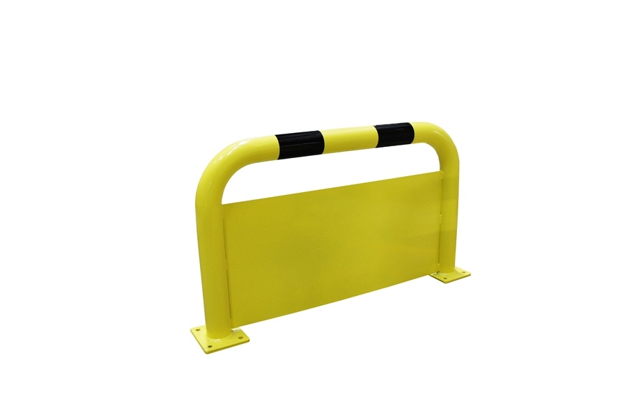 Collision protection barrier with under-run guard from steel 1000 x 600 ...