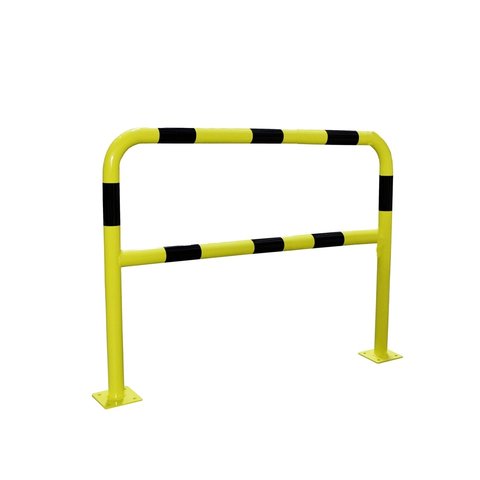 Steel protection barrier with crossbar + base plate 2000 x 1000 mm ...