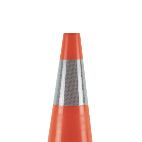 Cône de signalisation PU -75 cm avec base noir - Classe 2 | TRAFFIC-shop